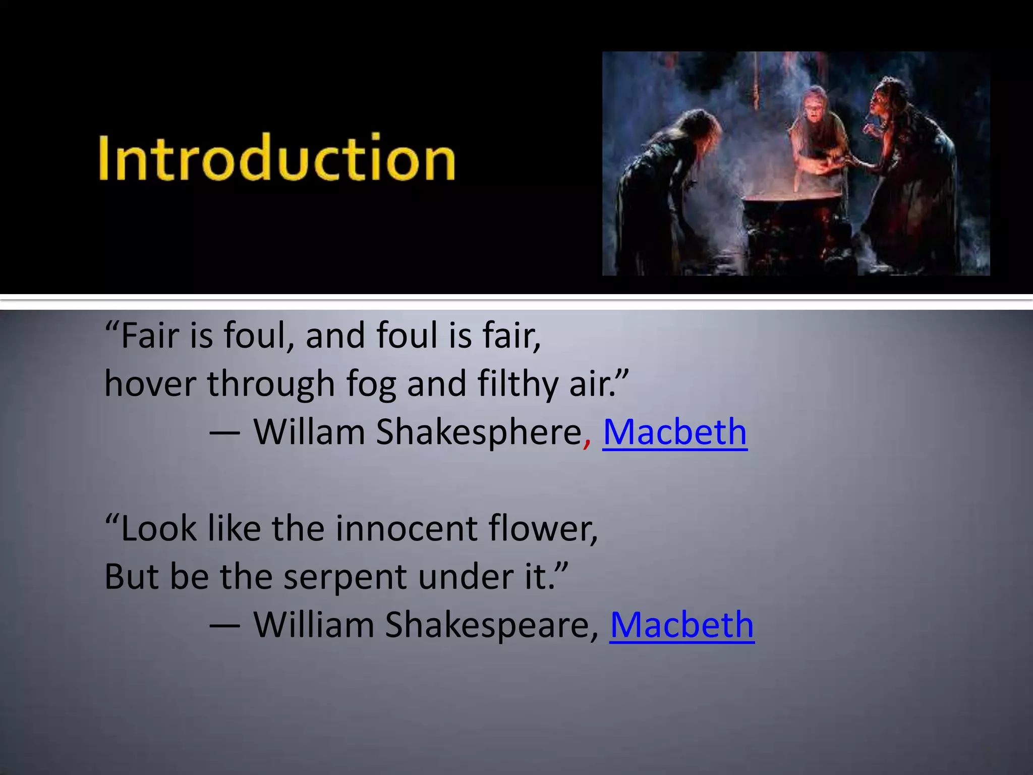 Macbeth by William Shakespeare presented by Monir Hossen | PPT | Free ...
