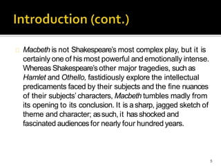 Macbeth by William Shakespeare presented by Monir Hossen | PPT
