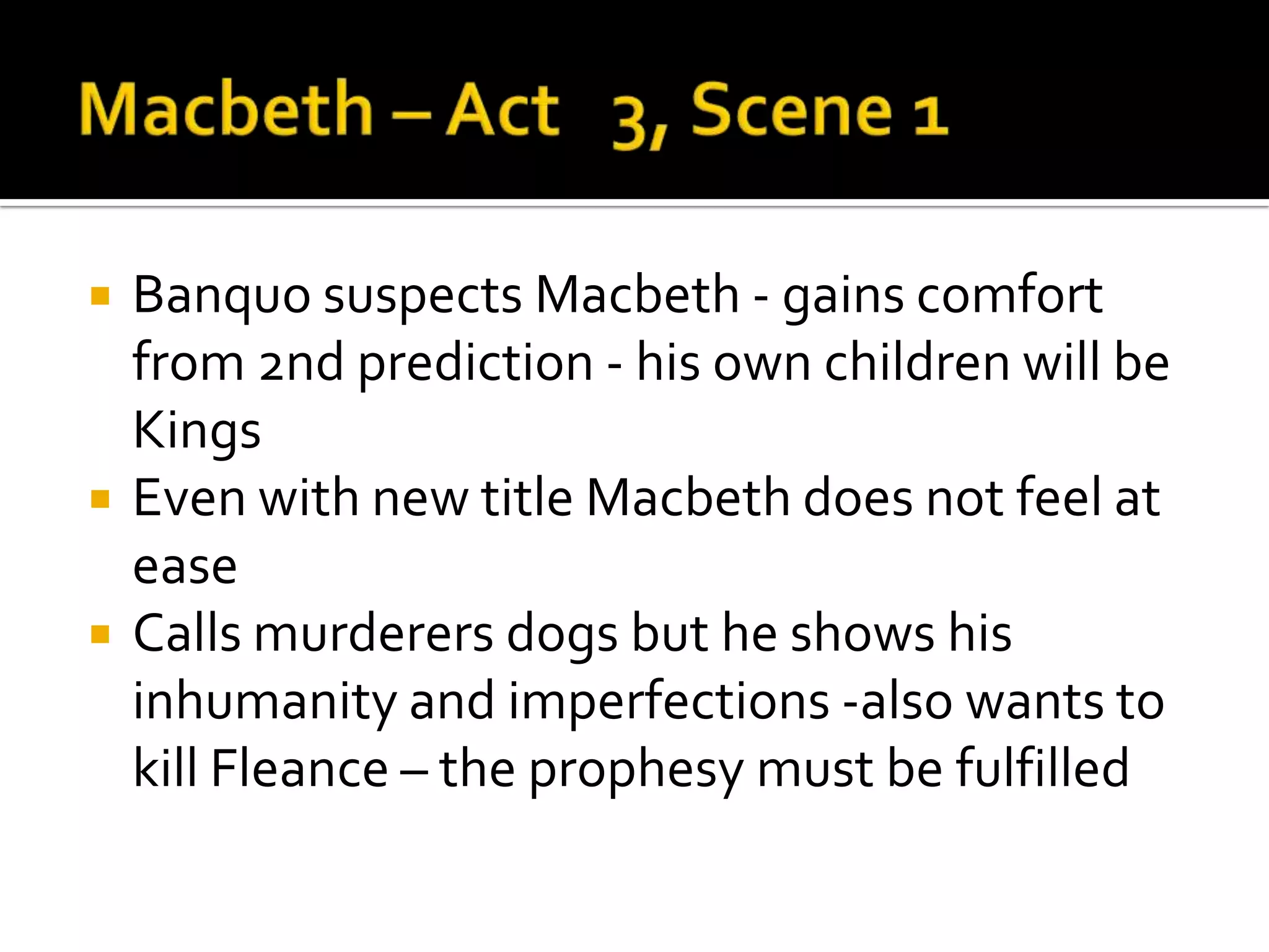 Macbeth Act Three - CAP Lesson | PPT