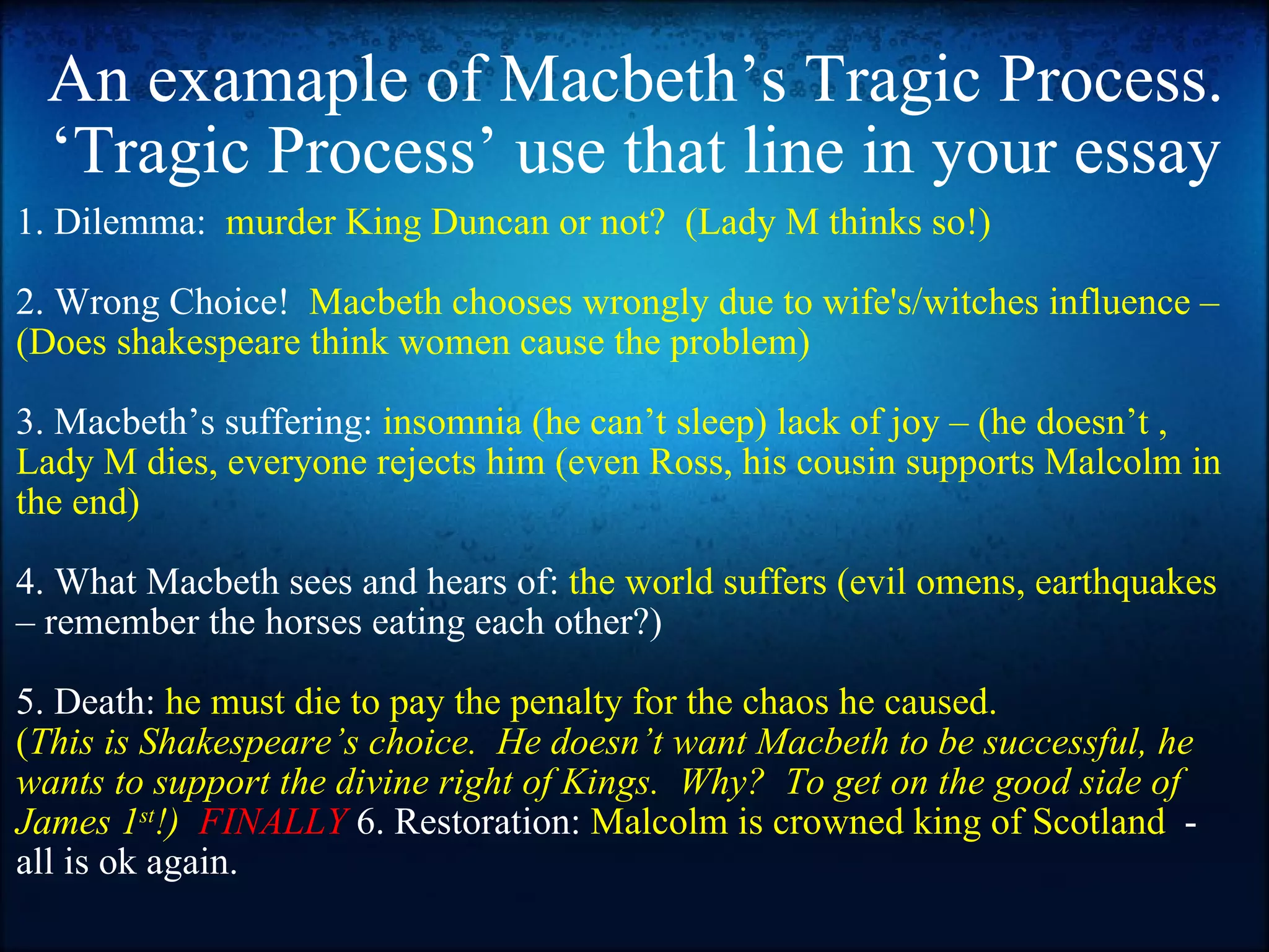 Macbeth choice 1 | PPT