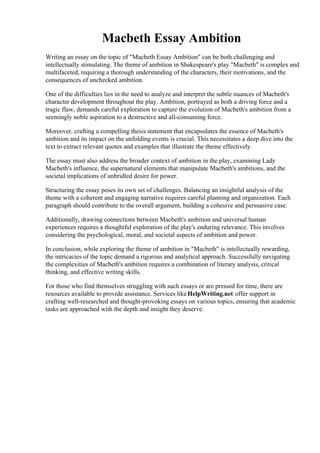 Macbeth Essay Ambition.pdf