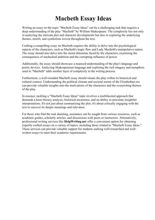 Macbeth Essay Ideas.pdf