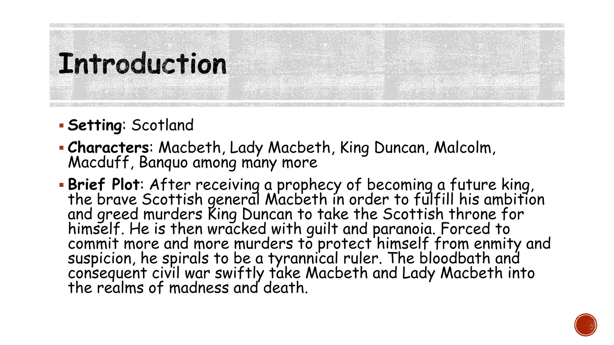 Macbeth Final Presentation by Shakespeare | PPT