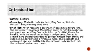 Macbeth Final Presentation by Shakespeare | PPT