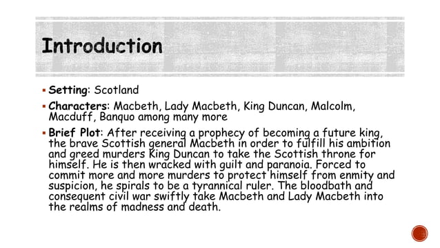 Macbeth Final Presentation by Shakespeare | PPT