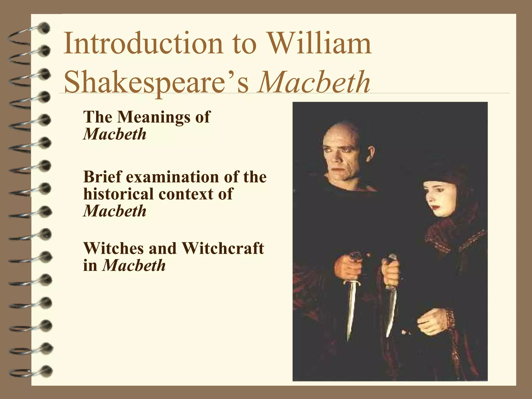 Macbeth introduction | PPT | Roleplaying Games | Games and Puzzles