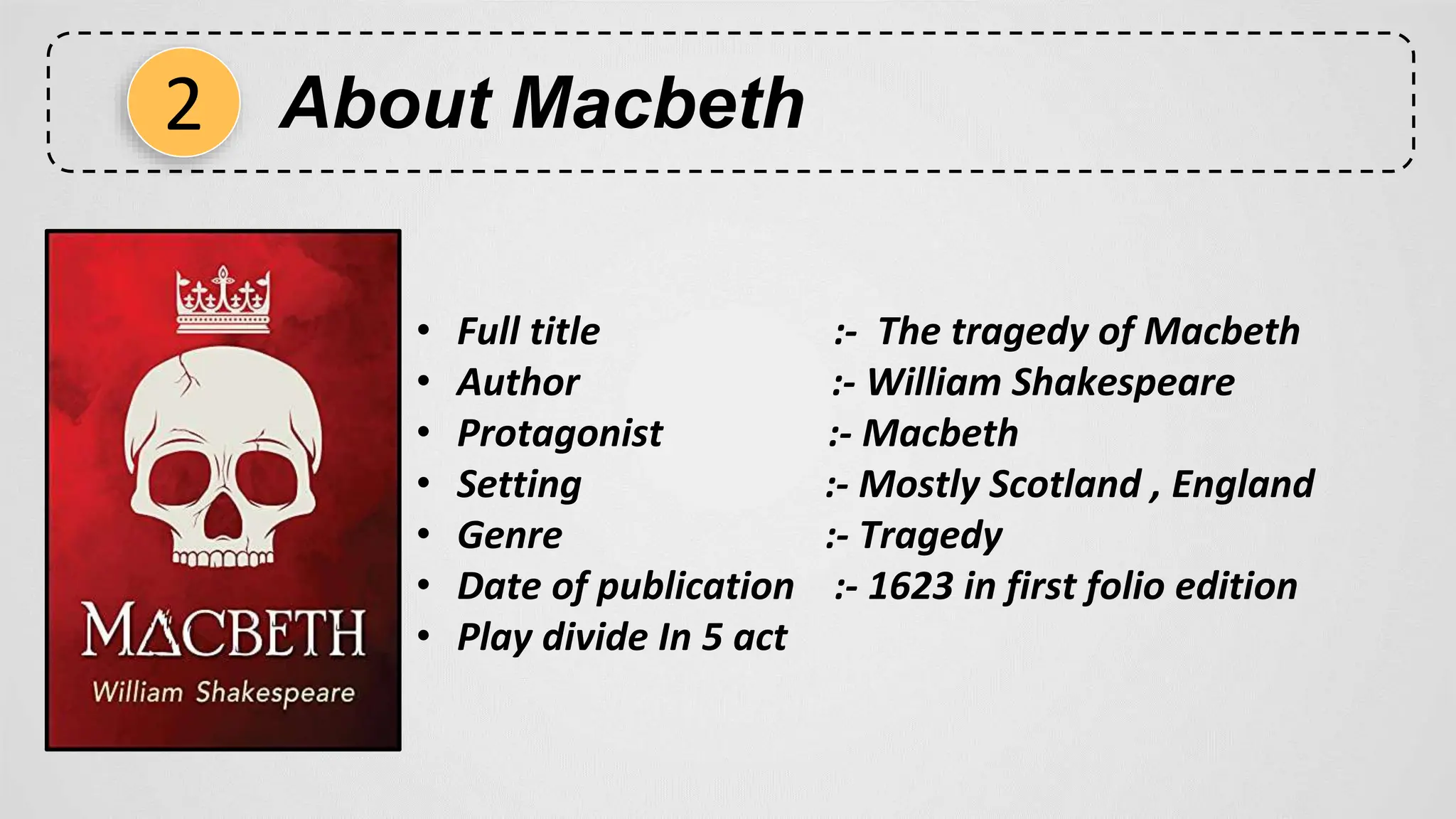 "Macbeth on screen" adaptation of "Macbeth play" | PPT