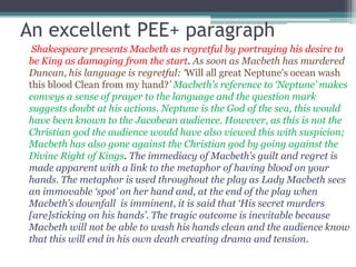 Macbeth PEE+ example | PPTX
