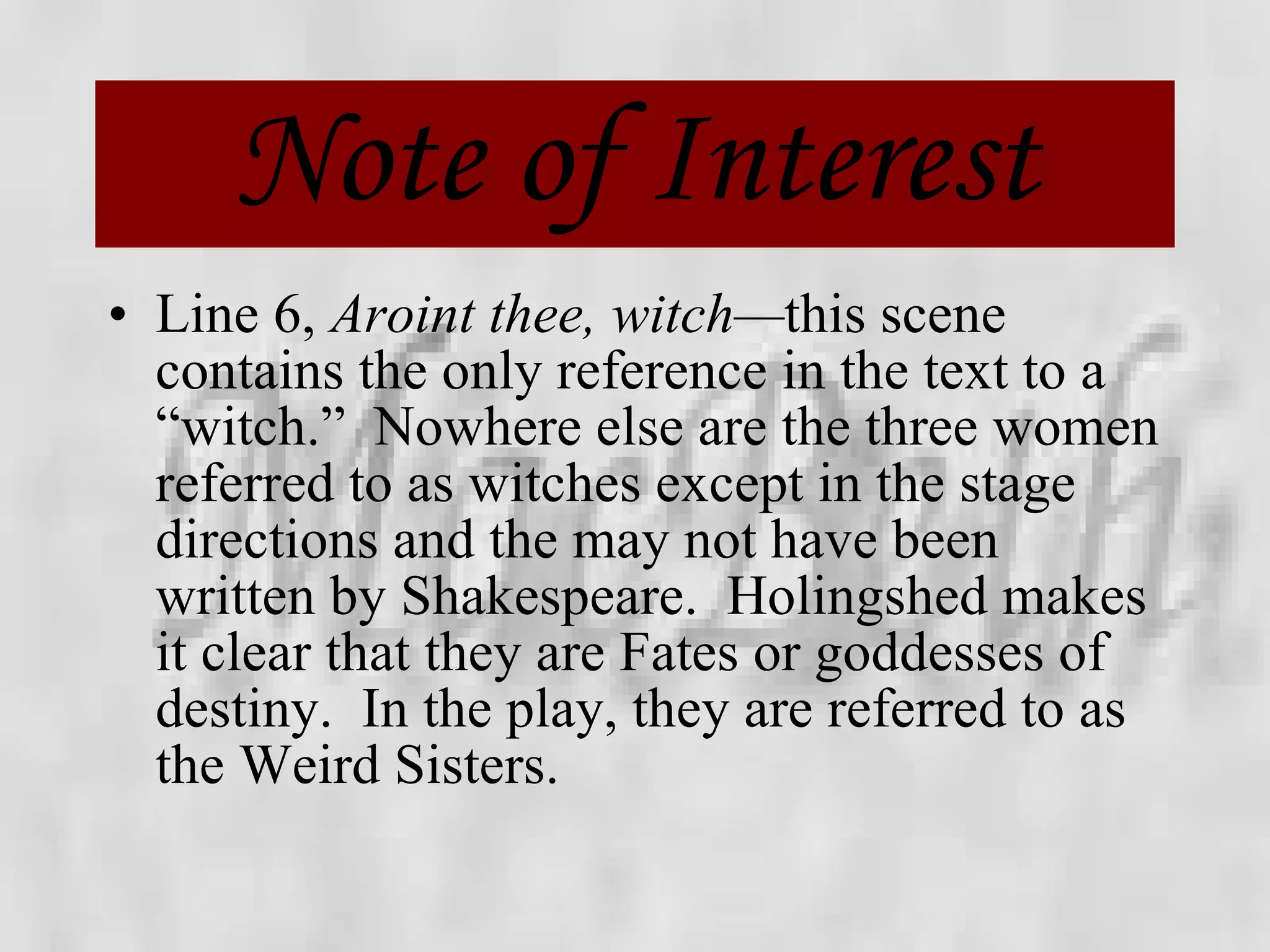 Macbeth Power Point | PPT