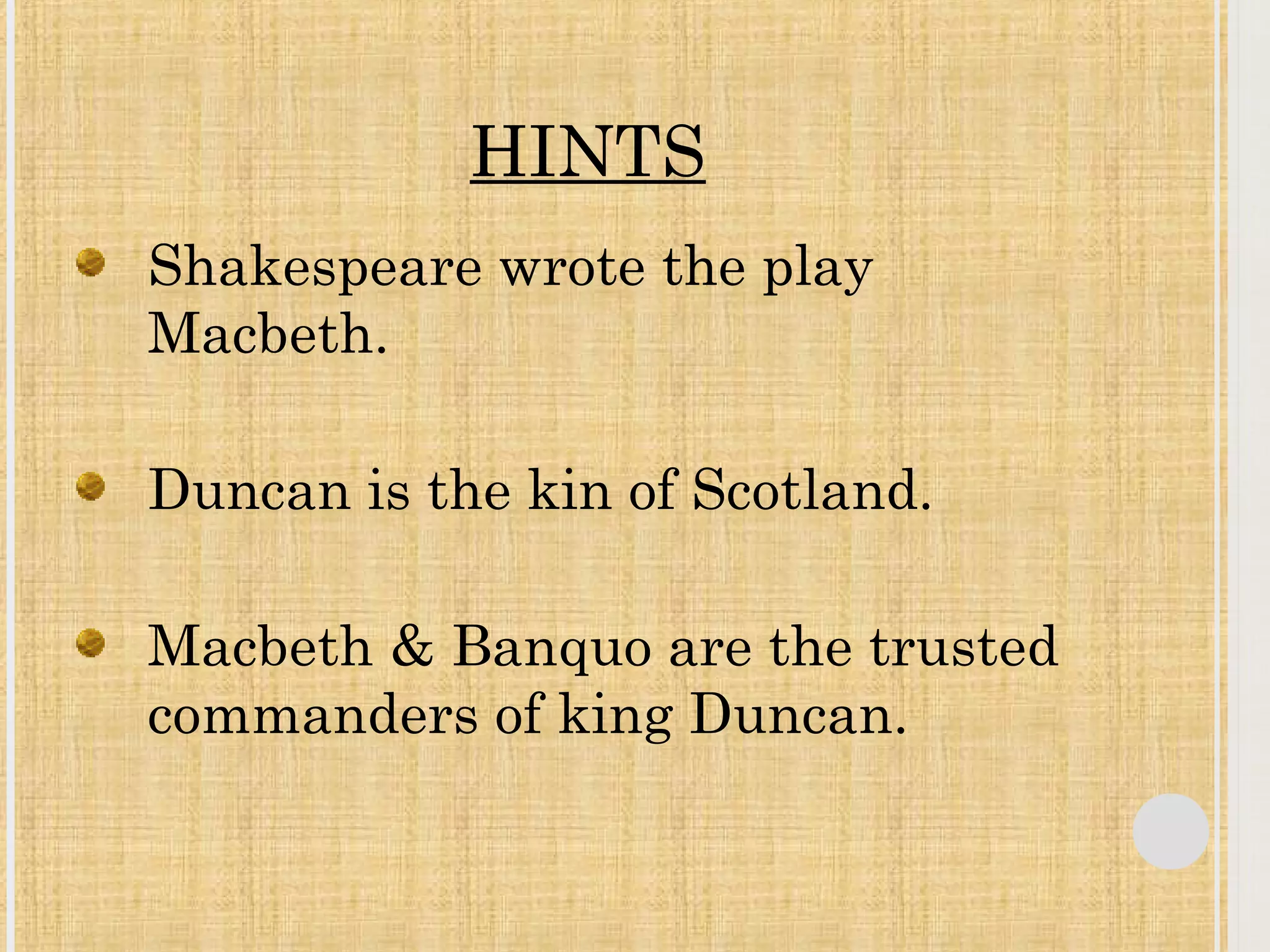 Macbeth powerpoint | PPT