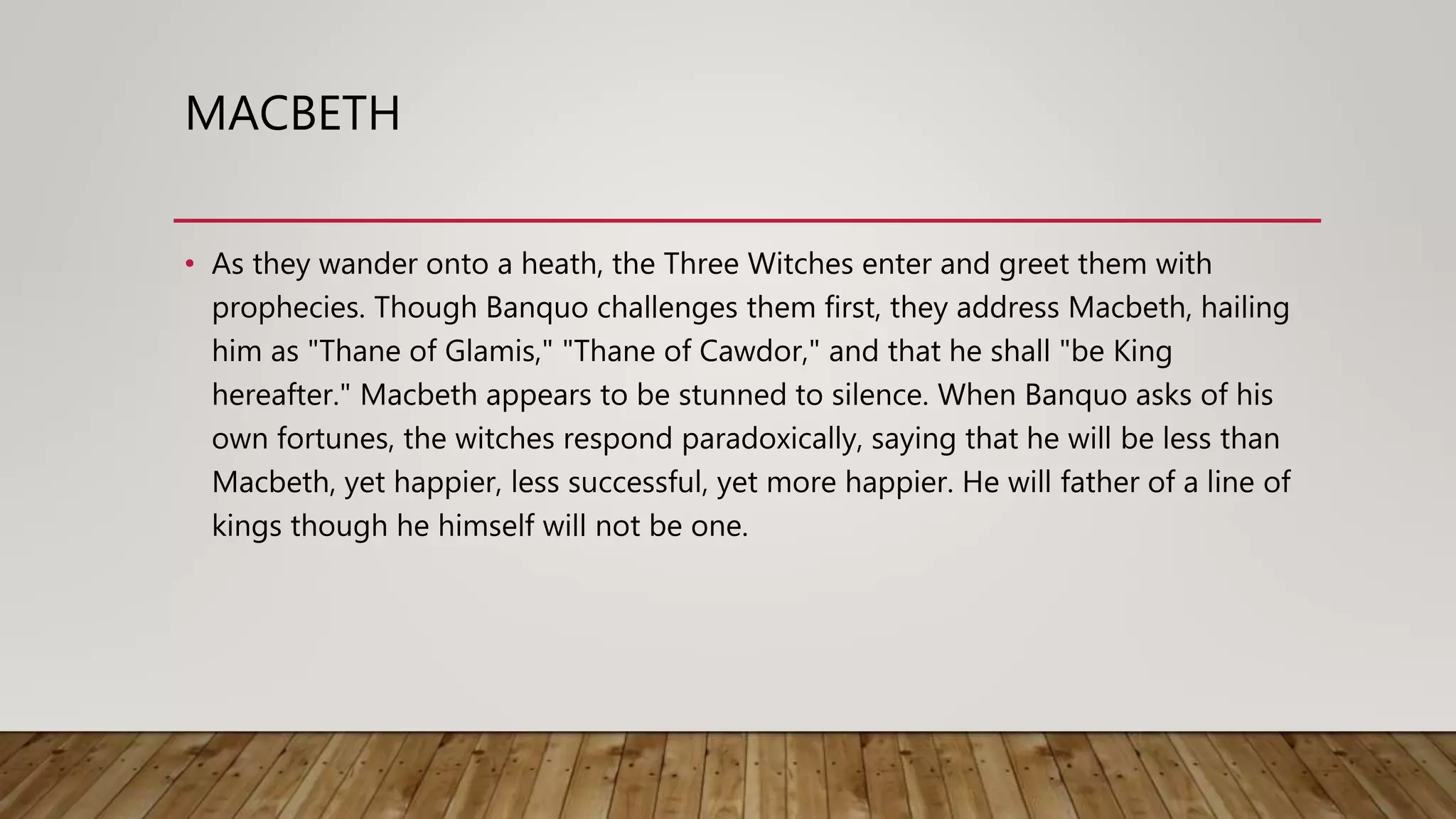 Macbeth ppt. 1 | PPT
