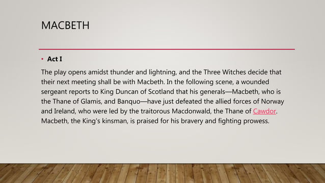 Macbeth ppt. 1 | PPT