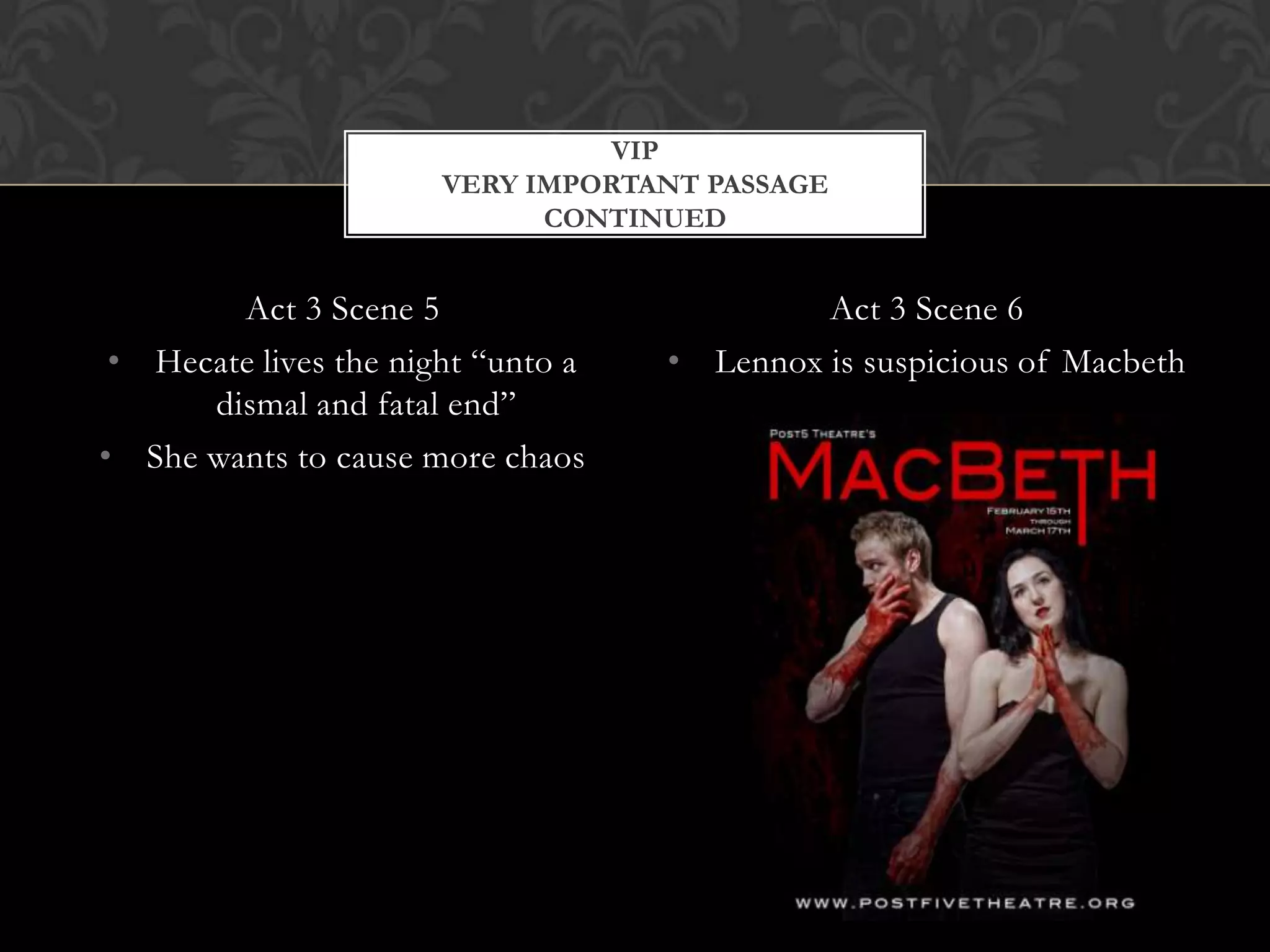 Macbeth review act 3 | PPTX