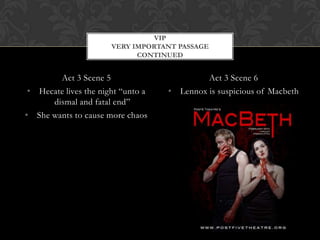 Macbeth review act 3 | PPTX
