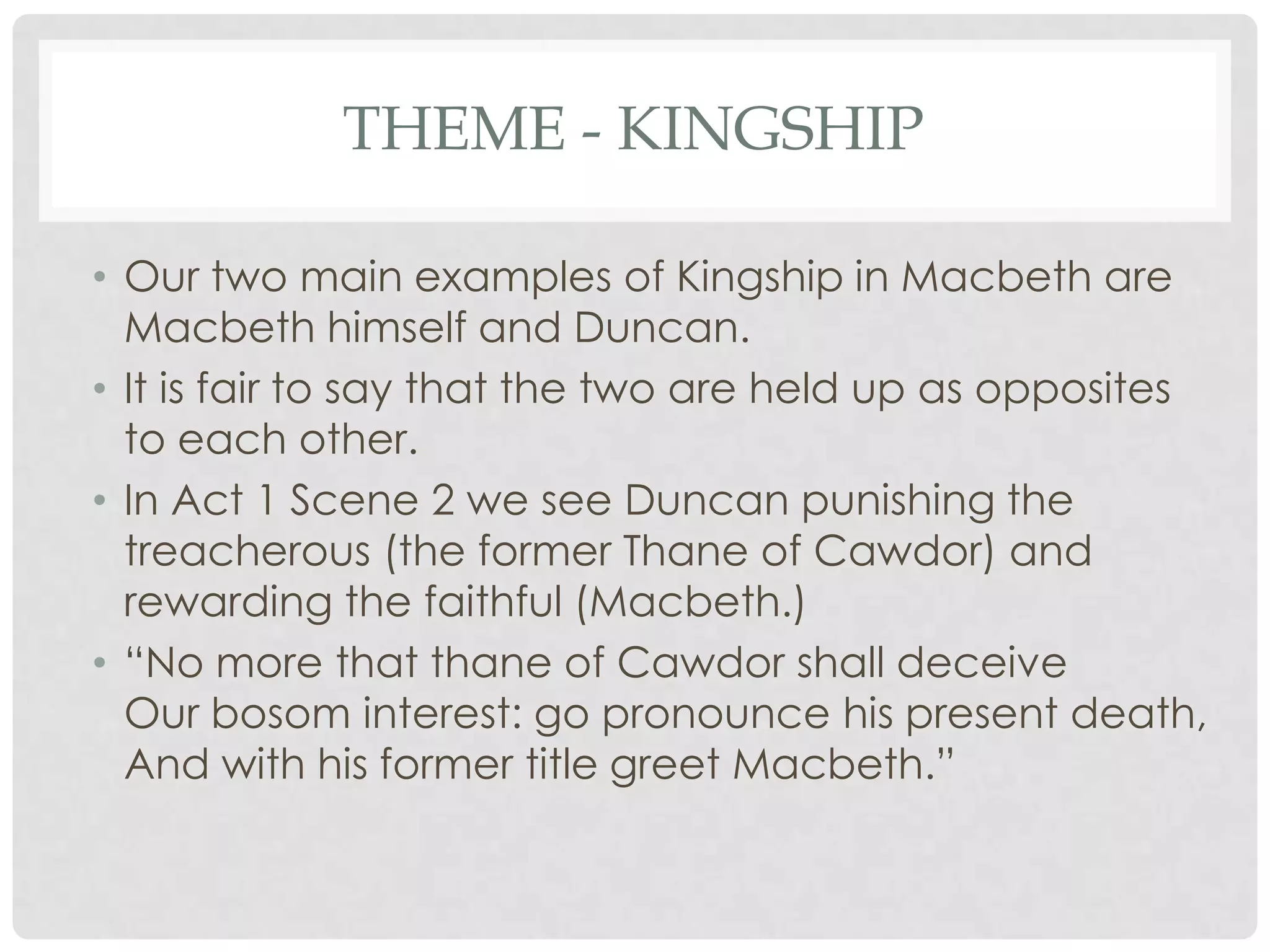 Macbeth revision | PPTX