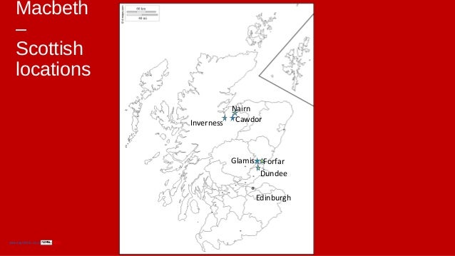 Macbeth Map Image UK Plays Locations