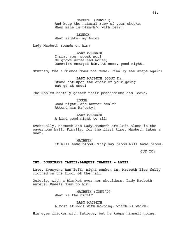 Macbeth Script Annotated Compressed Part 2 | PDF