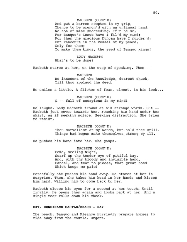 Macbeth Script Annotated Compressed Part 2 | PDF