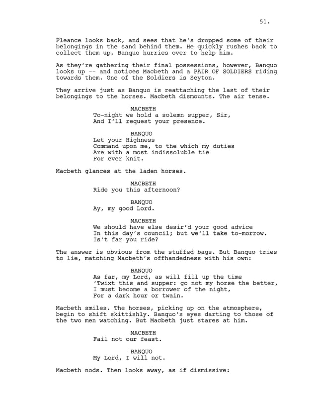 Macbeth Script Annotated Compressed Part 2 | PDF