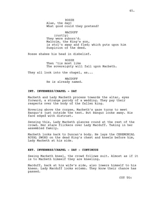 Macbeth Play Script