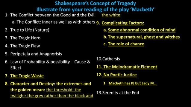 Shakespearean Tragedy | Macbeth | PPT