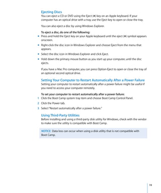 Mac boot camp install-setup | PDF | Operating Systems | Computer Software and Applications