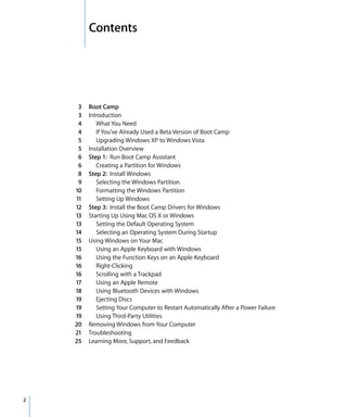 Mac boot camp install-setup | PDF | Operating Systems | Computer Software and Applications