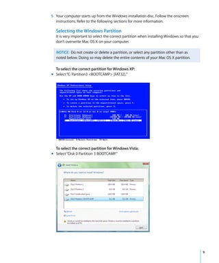 Mac boot camp install-setup | PDF | Operating Systems | Computer Software and Applications