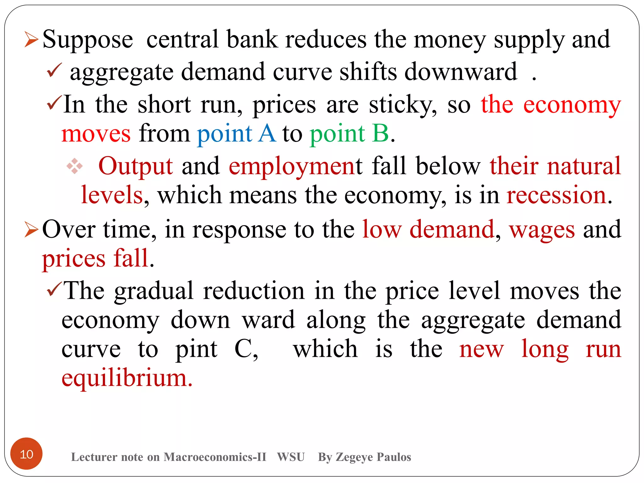 Macro Economics -II Chapter Two AGGREGATE SUPPLY | PDF