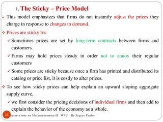 Macro Economics -II Chapter Two AGGREGATE SUPPLY | PDF