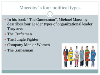 Maccoby`s gamesman theory | PPTX