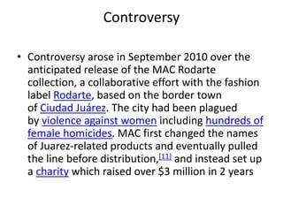 Mac cosmetics slide show | PPTX