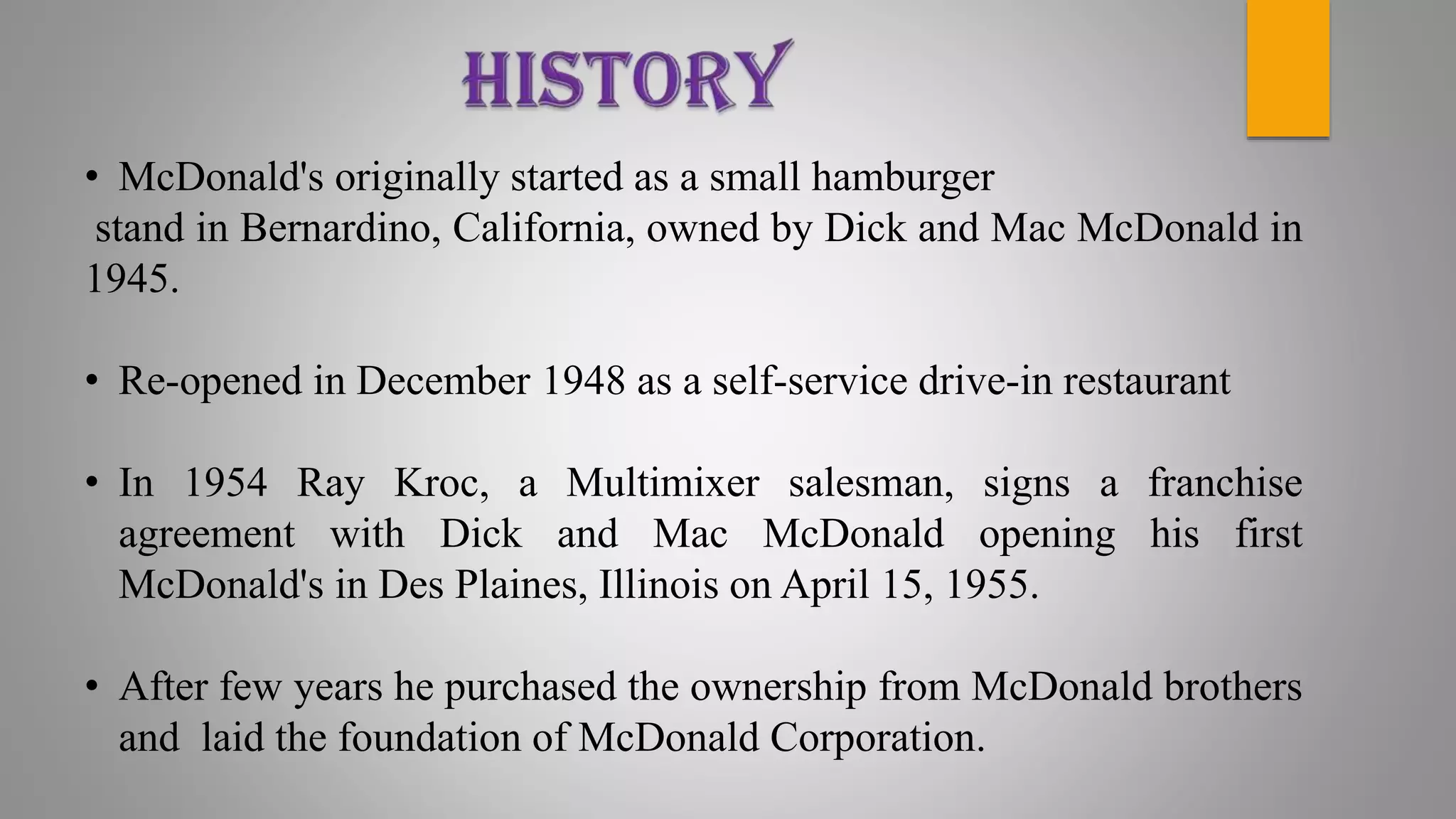 Mcdonald,s ppt | PPTX