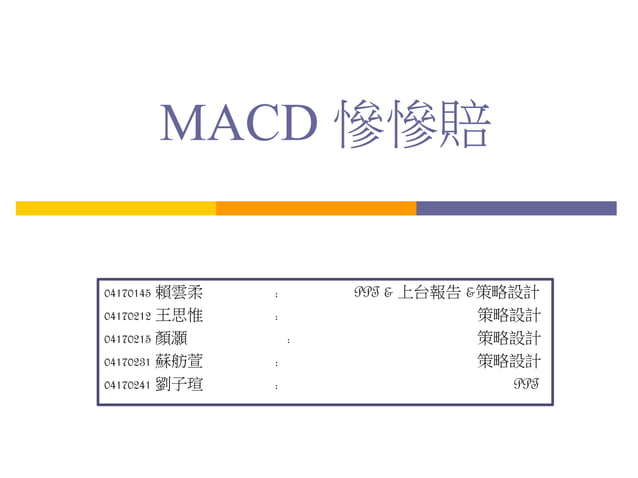 Strategy of MACD. | PPT