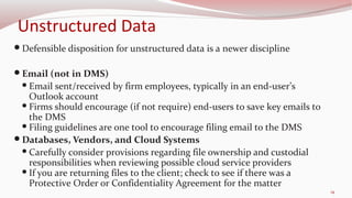 Rina Hunter & Craig MacDonald - #InfoGov17 - Defensible Disposition ...