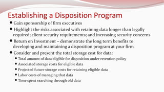 Rina Hunter & Craig MacDonald - #InfoGov17 - Defensible Disposition ...