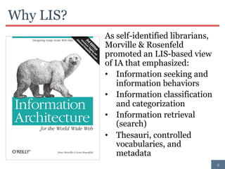 What Can IA Learn from LIS? Perspectives from LIS Education | PPT