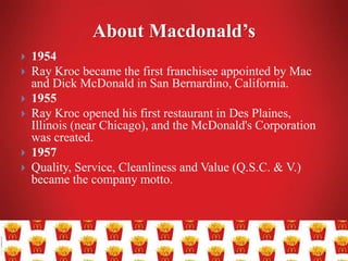 Macdonalds | PPTX