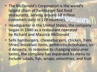 Macd vs kfc statistical analysis | PPT