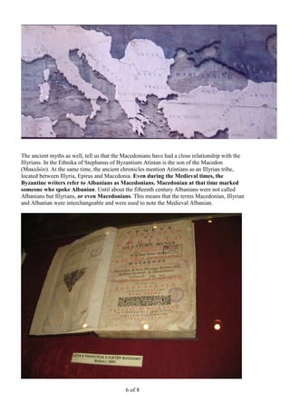 Macedonia 4000 years of Albanian continuance | PDF