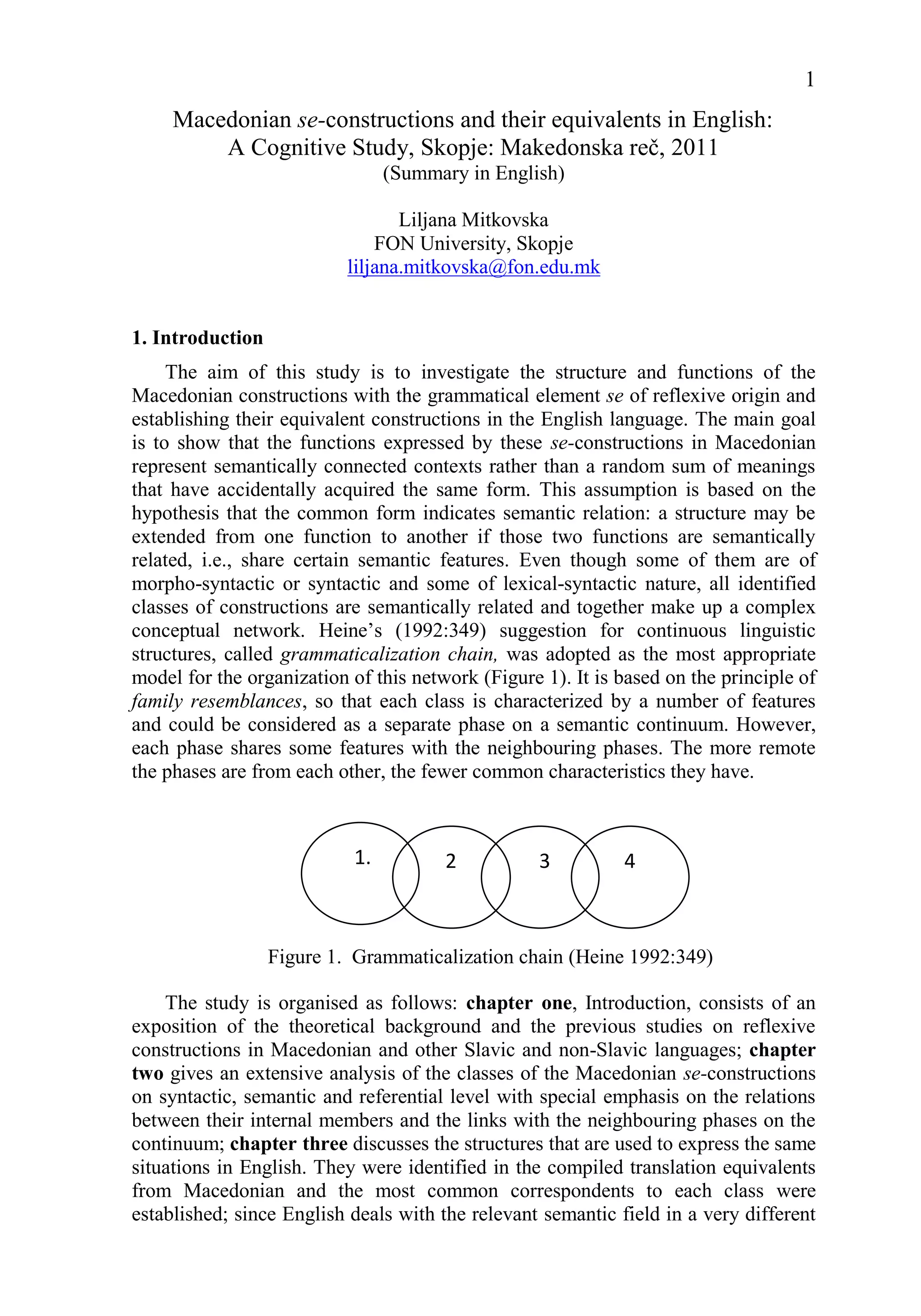 Macedonian se constructions and their equivalents in english | PDF