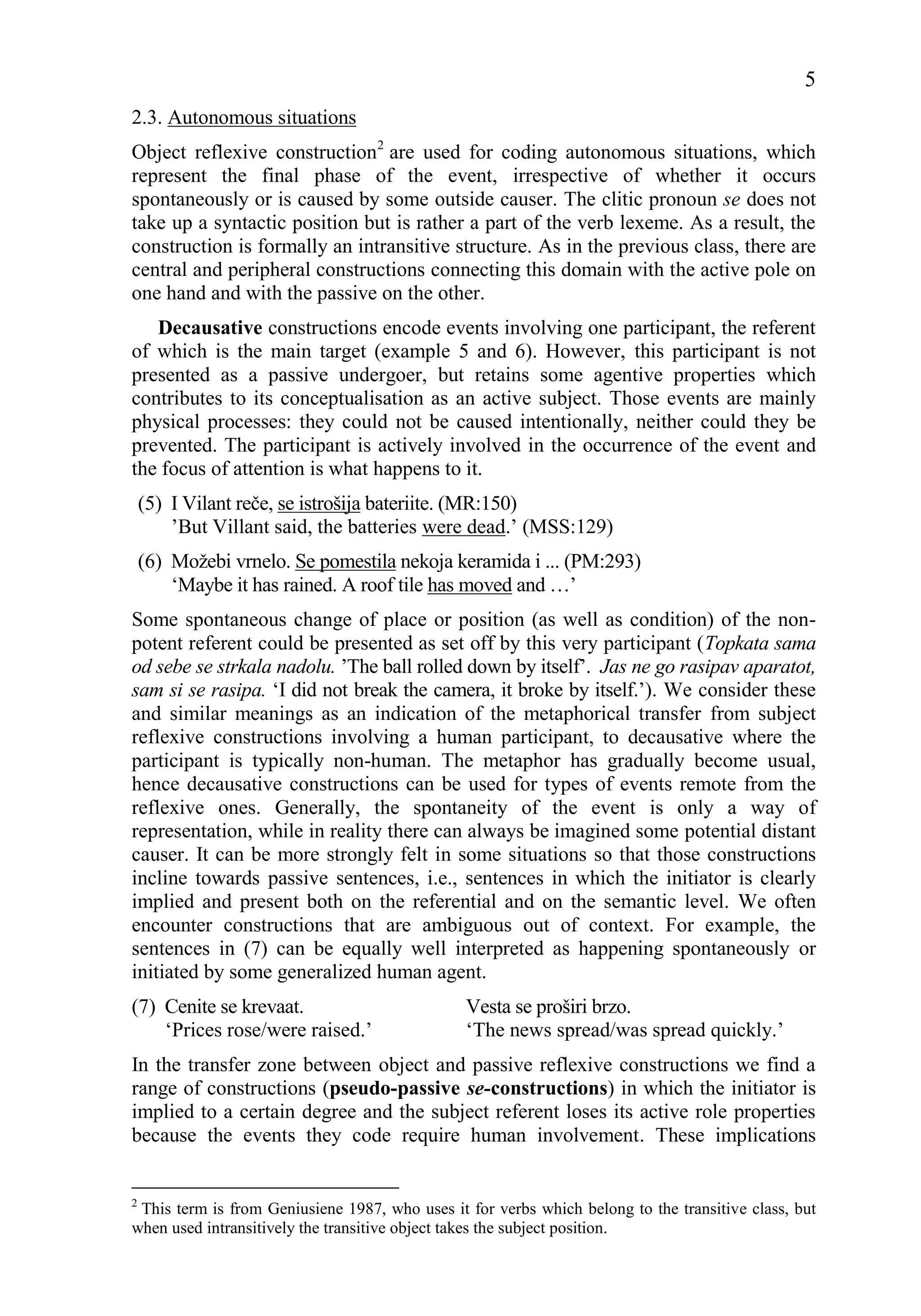 Macedonian se constructions and their equivalents in english | PDF