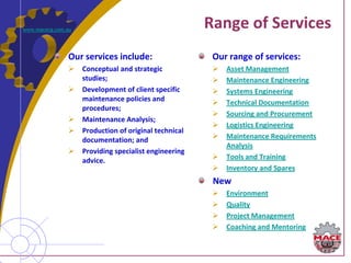 Mace Introduction | PPTX | Management Consulting Industry | Industries