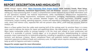 Mace Processing Plant Project Report.pptx | Agriculture | Industries