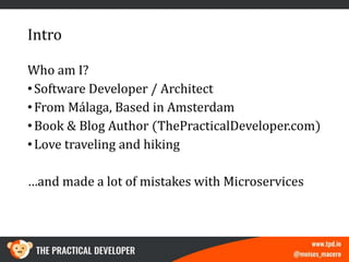 The six obstacles of moving to microservices and how to deal with them - Moisés Macero García ...