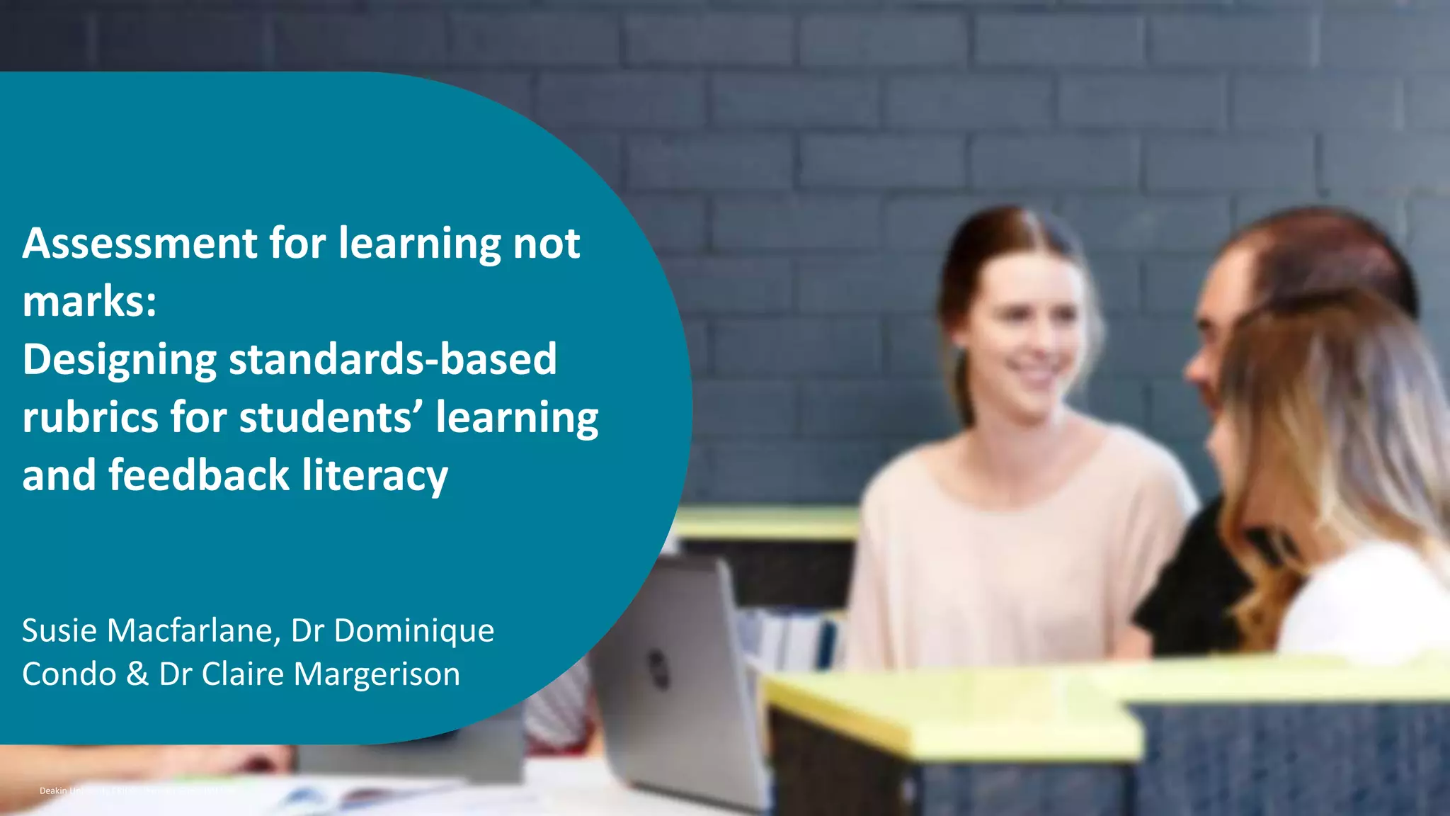 Designing standards-based rubrics | PPT