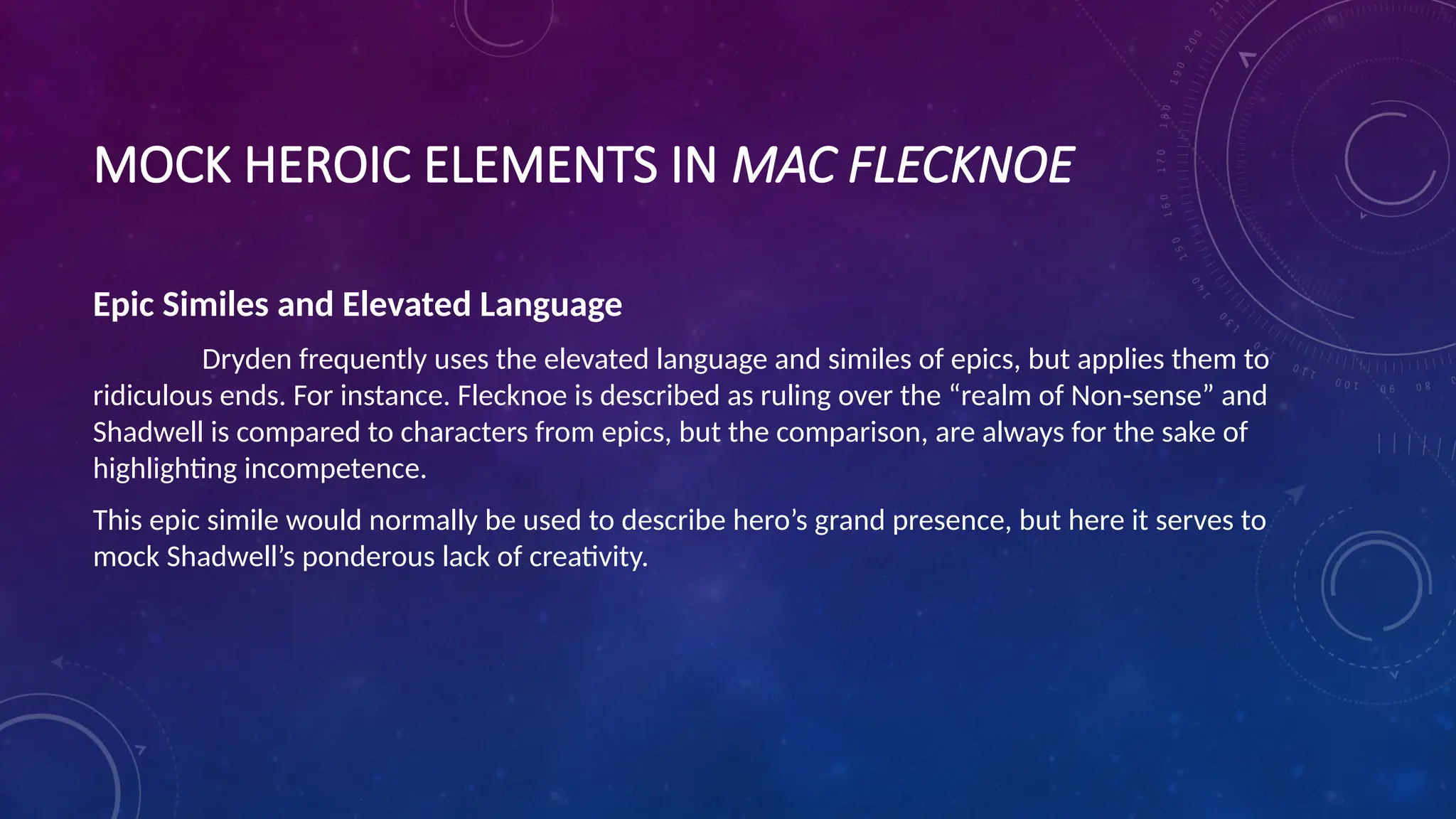 Mac Flecknoe by John Dryden as a mock heroic poem.pptx