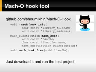 Mach-O Internals | ODP