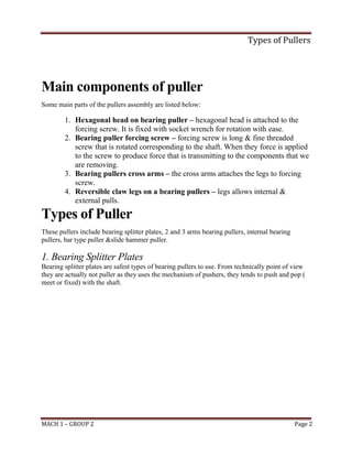 PULLERS.docx | Auto Parts | Automotive