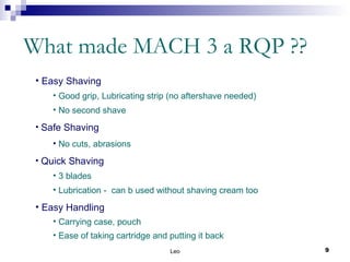 mach3 | PPT | Shaving | Personal Care